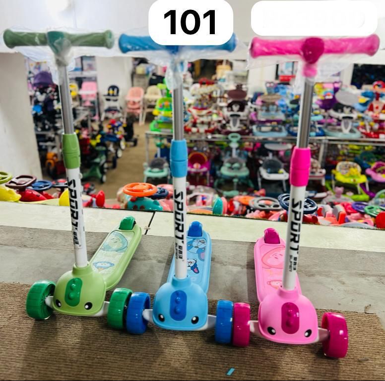 Scooty for Kids Toddlers Scooty 3 Wheels Kick Scooty with PU Flashing ...