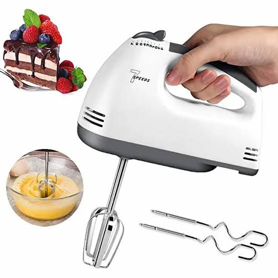 Electric Hand Mixer Cake Egg Beater, Cream Blender Whisker Machine ...