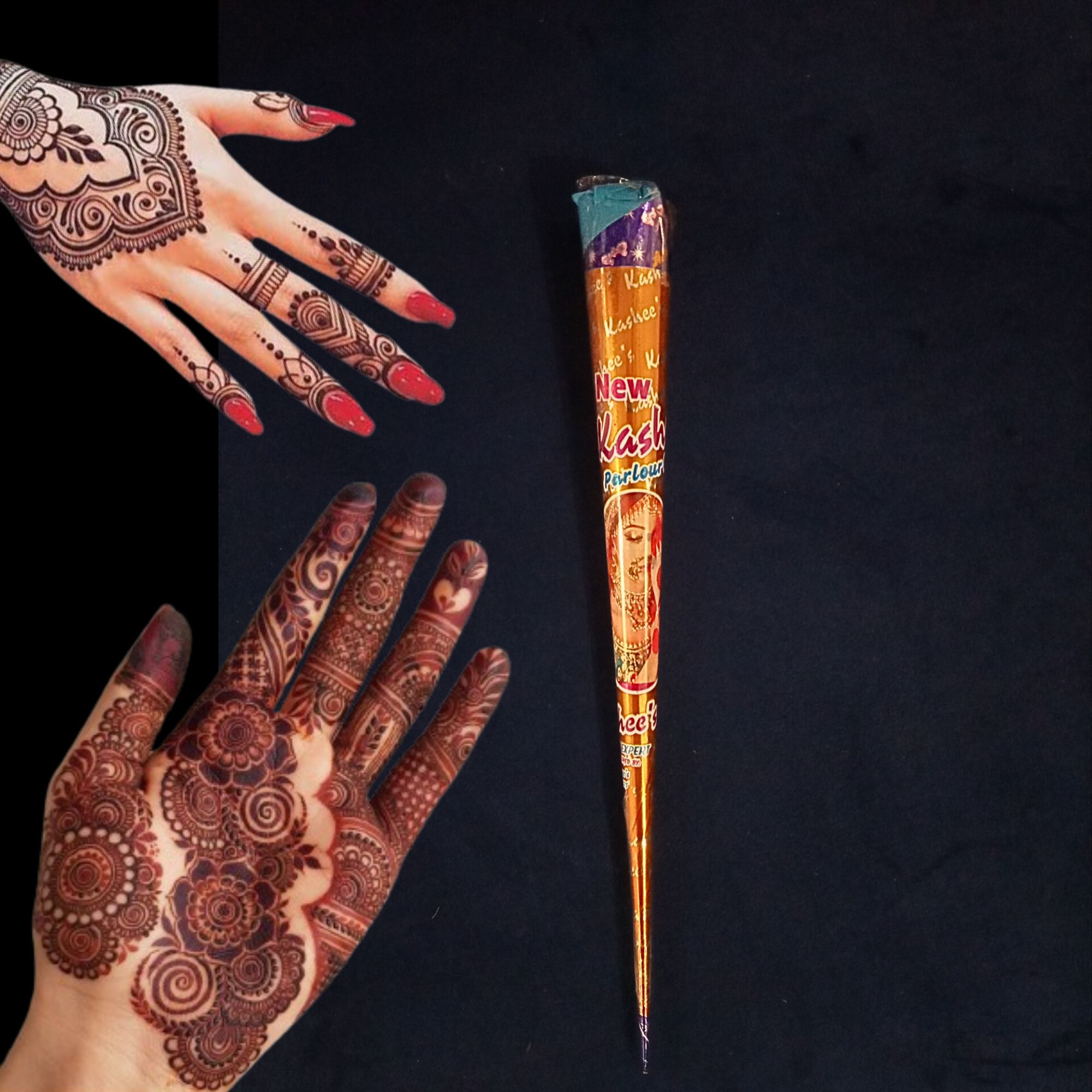 Mehndi Cone | Pack of 2| Kashi Cone| karachi brown Mehndi for party and ...