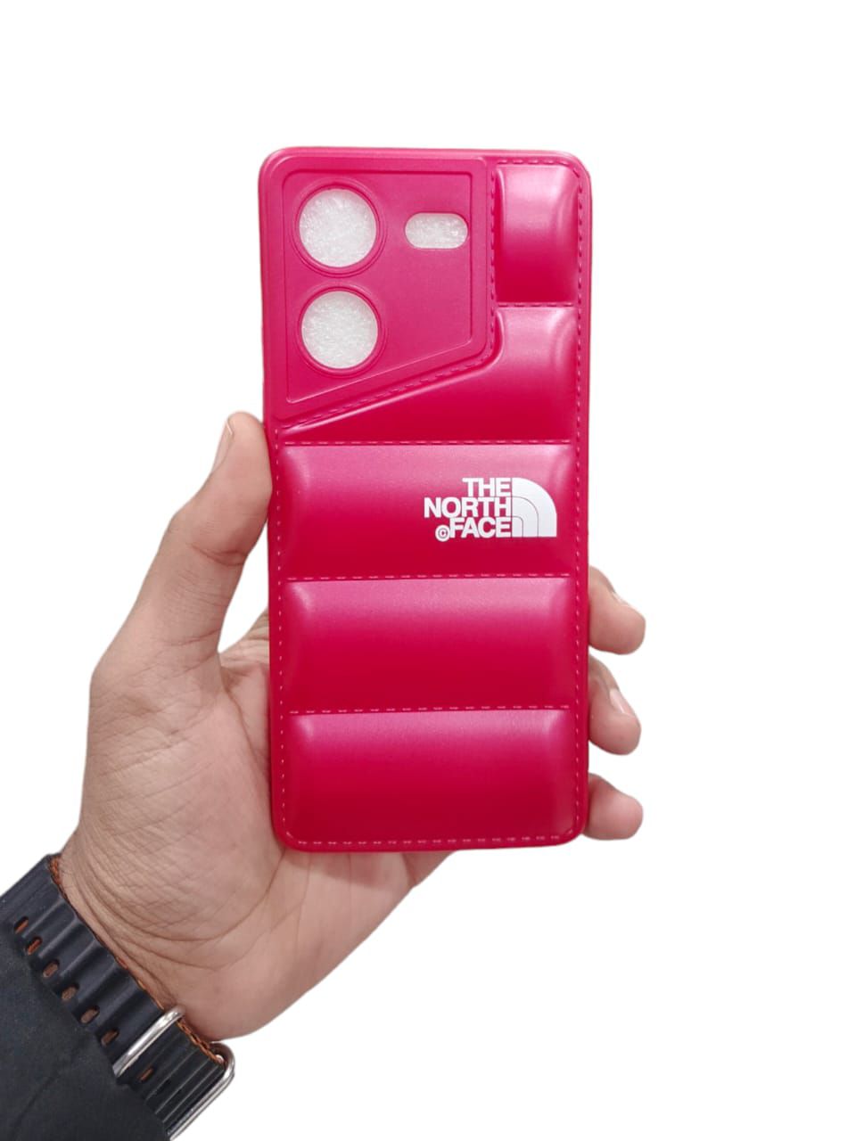 Tecno Pova 5 Pro 5G ( Pove 5 Pro) Soft Puffer Case with Northface Print ...