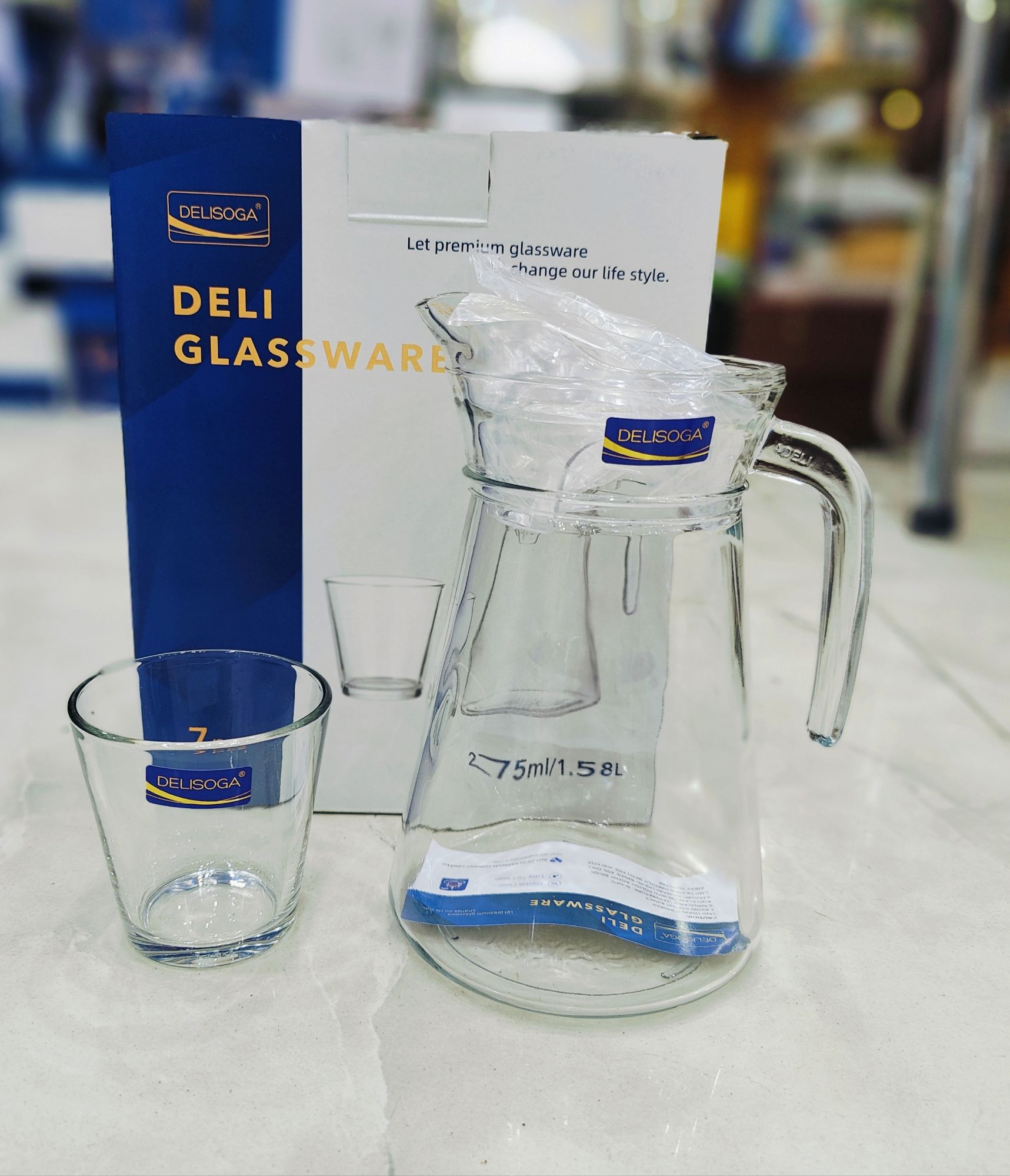 DELISOGA crystal-clear stylish high quality 7pc water set | Daraz.pk