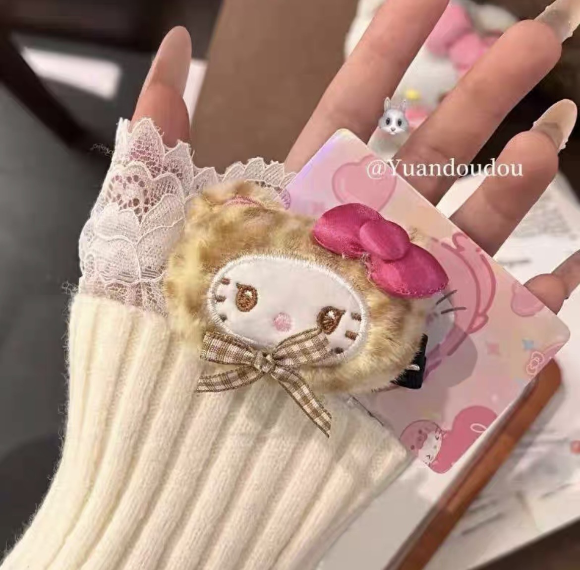 Sanrio Hello Kitty Cinnamoroll Leopard Print Stuffed Hairclip Cartoon ...