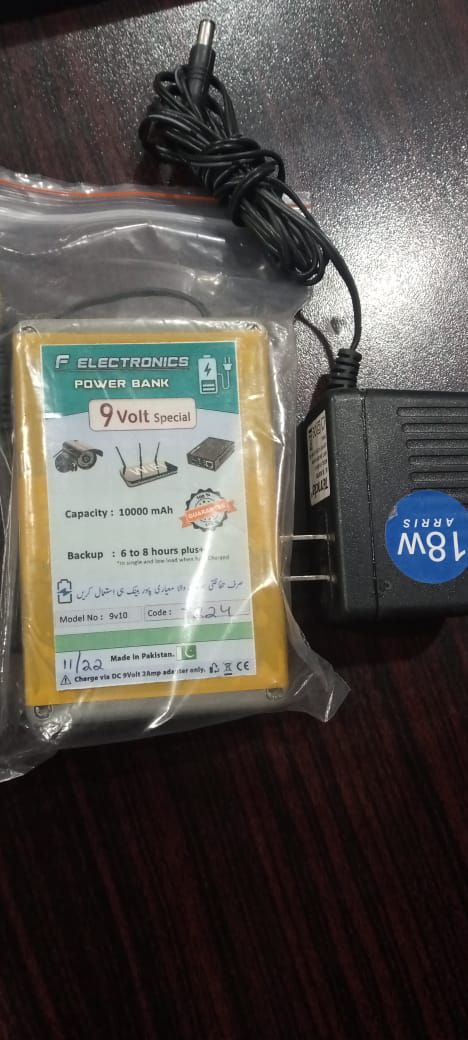 WiFi Router Power Bank 9v Volts UPS Technology With Branded Charger ...