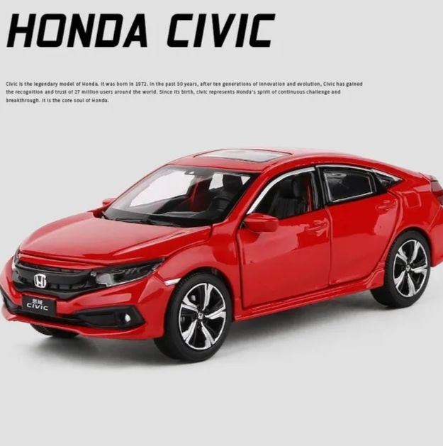 1/32 Honda Civic Model Car Diecast Toy Car model Sound Light Vehicle ...