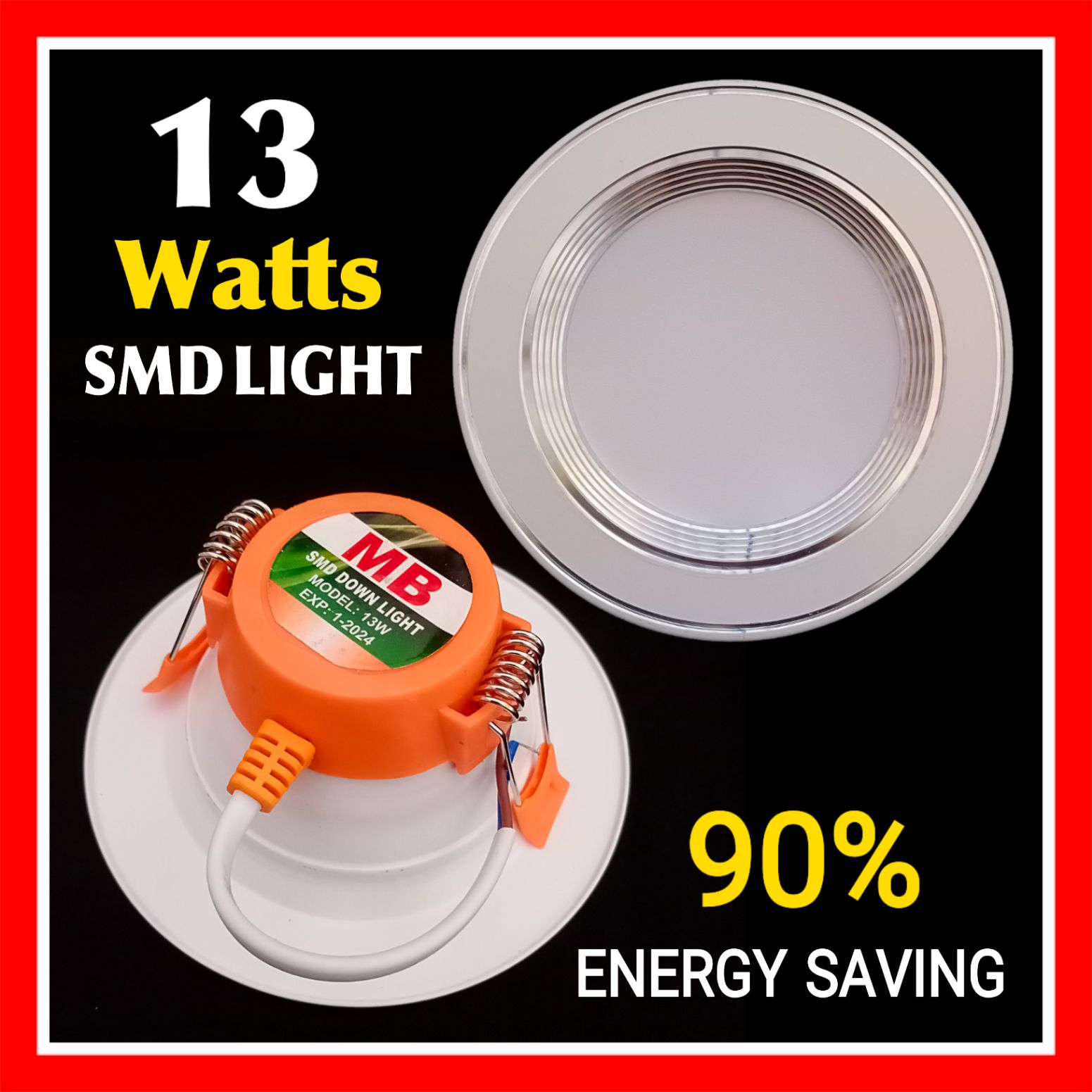 13 Watts SMD Light Ceiling Downlight LED Light (Daylight White) 3" Inch ...
