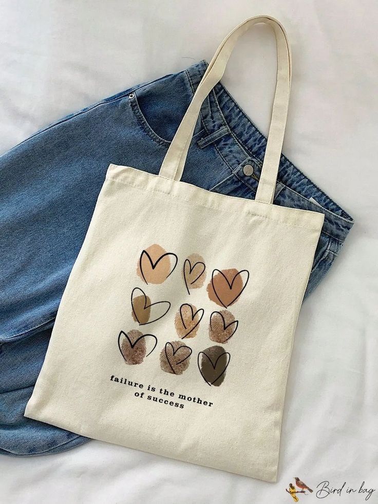 Hand painted tote bag for girls eco friendly 38cm×42cm | Trendy and ...