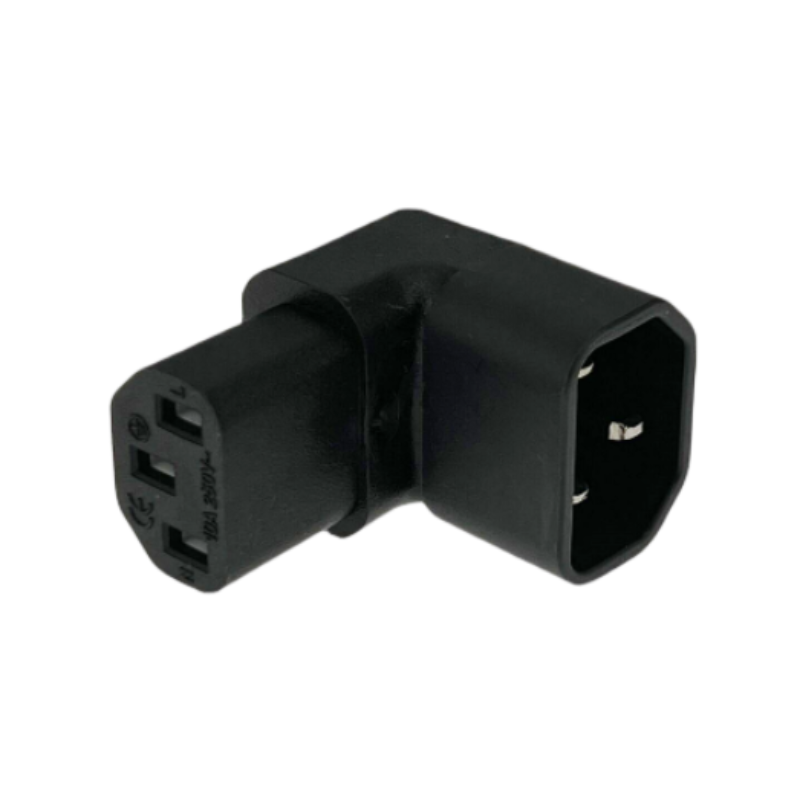 IEC 320 C14 to C13 Left Right Angle AC Adapter IEC 3Pole IEC 320 3pin ...