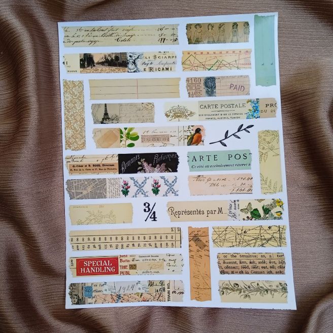 A5 STICKER SHEETS UNCUT FOR JOURNALING LAPTOP PHONE UNCUT AESTHETIC ...