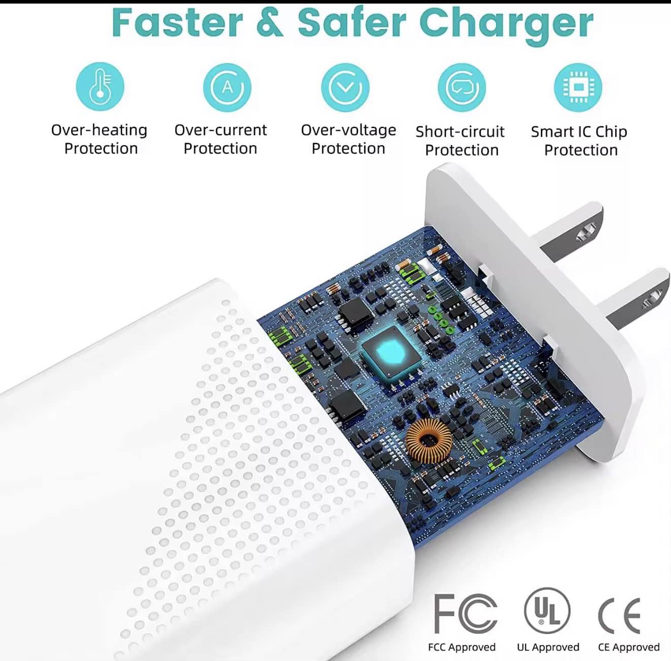 Original 20W PD Charger Type C Adapter - 2 Pin US Plug Fast iPhone ...