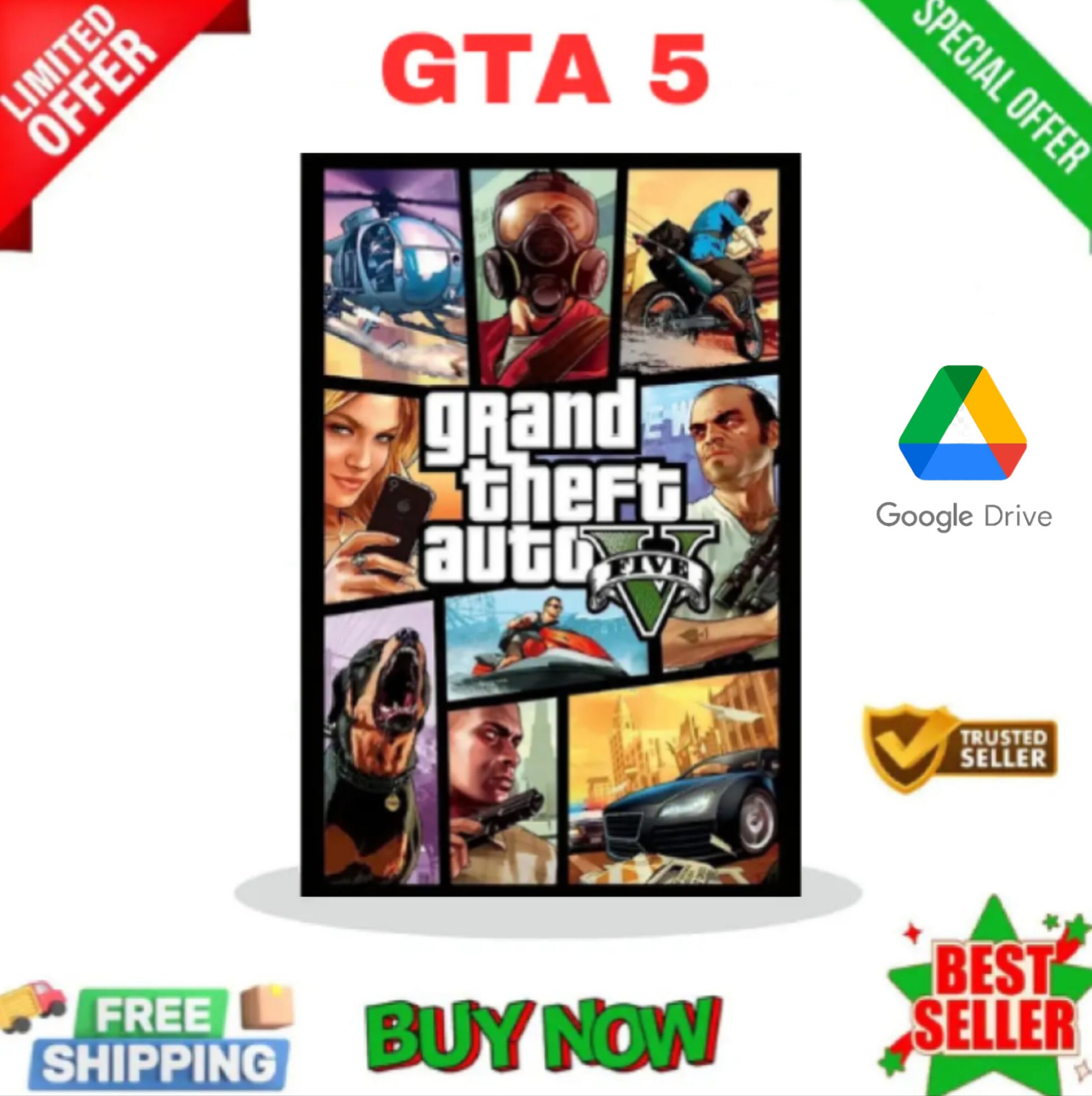 GTA 5 Orignal Offline Story Mode ( FiveM ) For Pc/Laptop | Daraz.pk