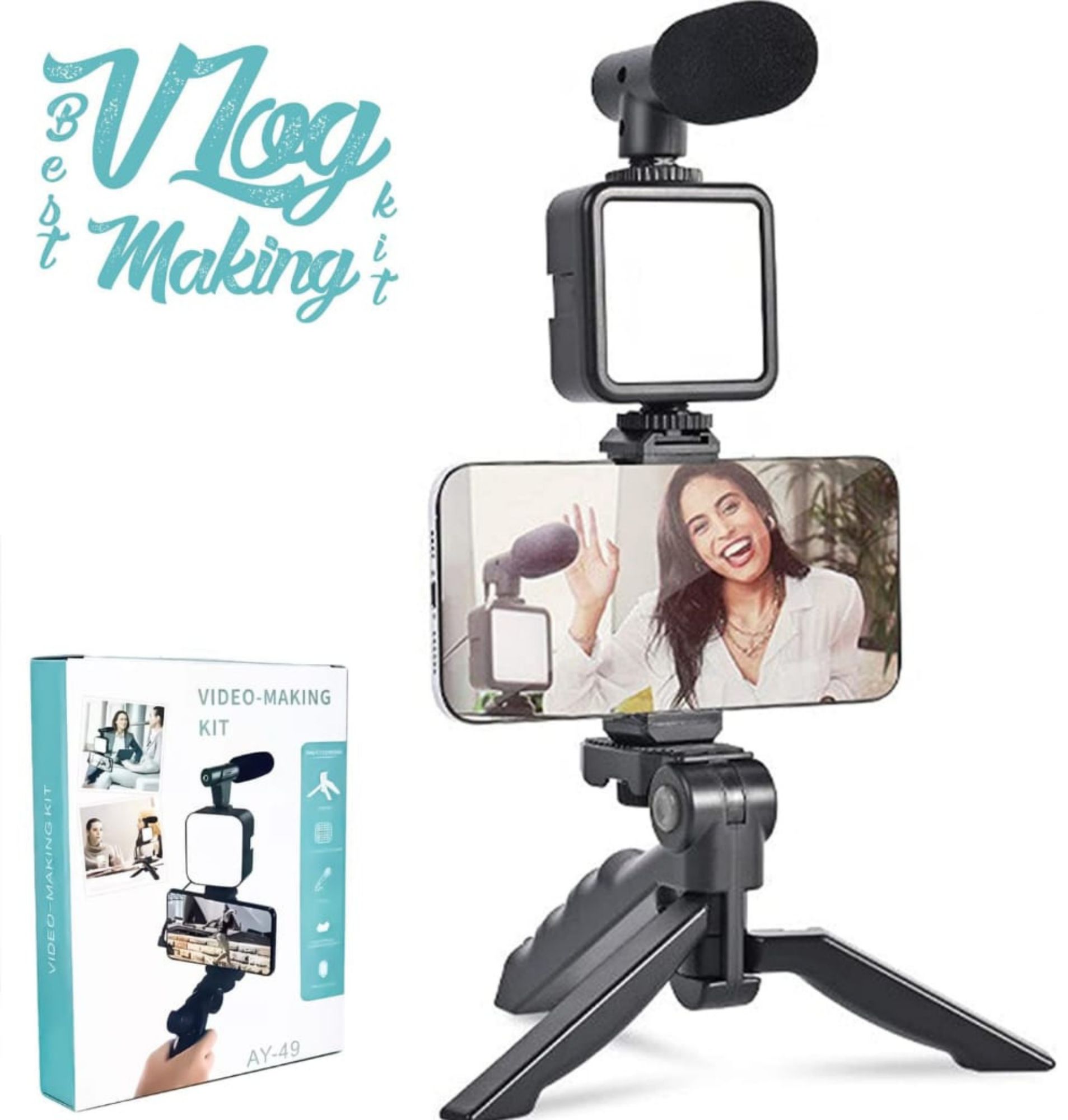 AY-49 Video-Making Kit Vlogging Tripod | Daraz.pk