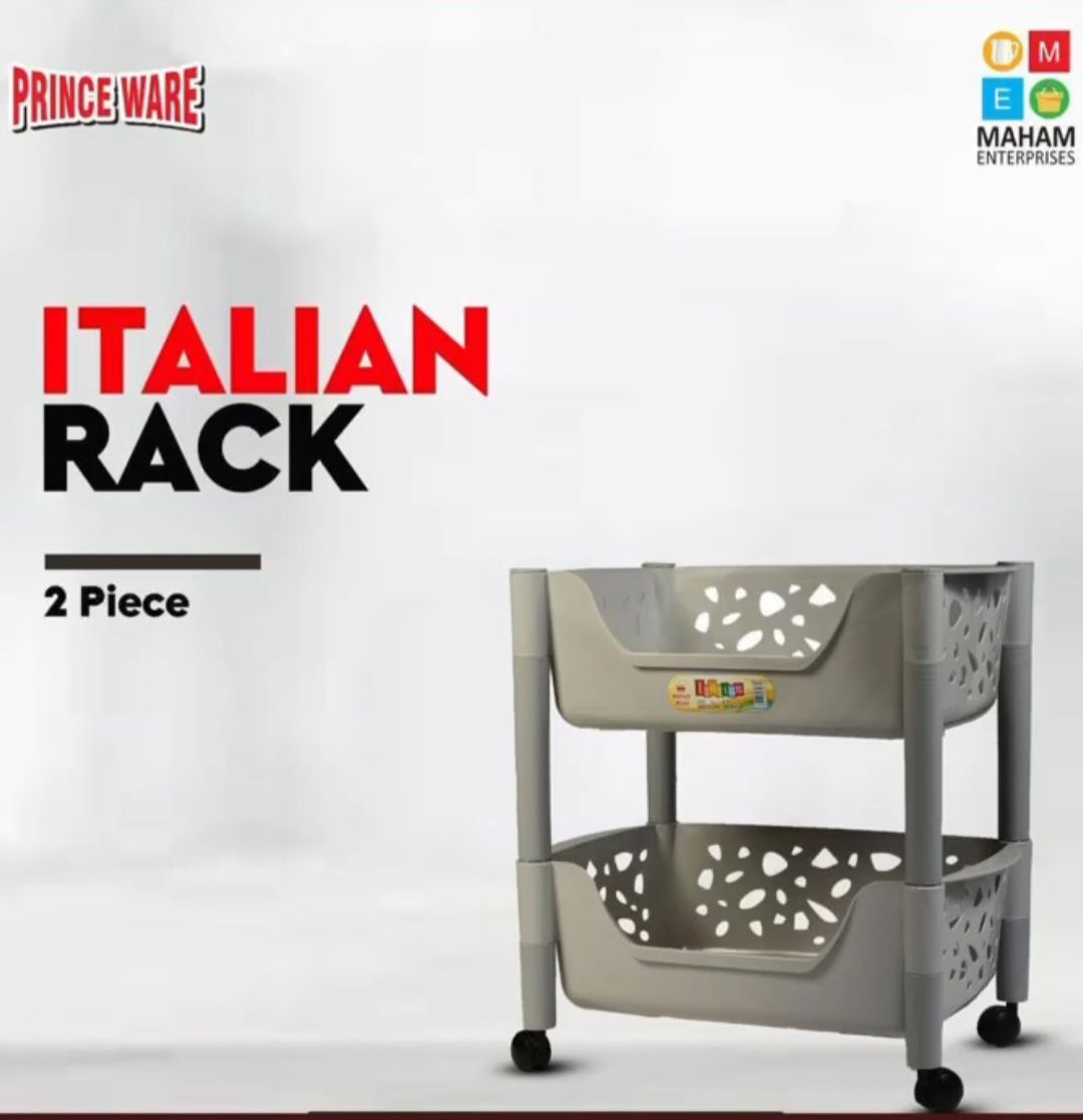 2 story rack for kitchen/rack for office /plastic rack with tyres ...