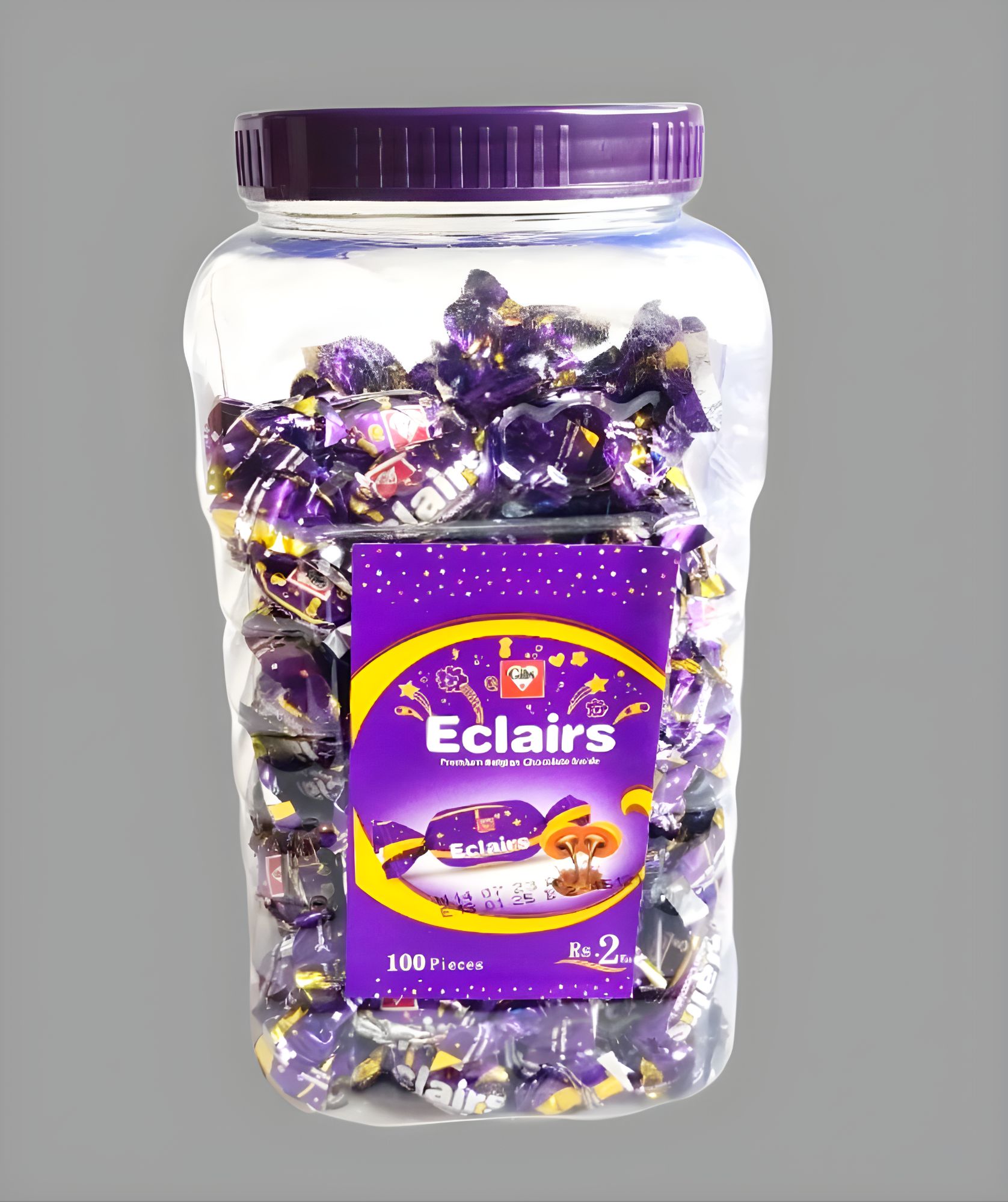 Eclairs Premium Belgian Chocolate Toffee Pack of 100 PC's | Daraz.pk
