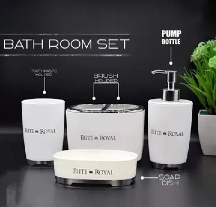 Bath set, elegant bath set 4 pec, elite Royal bath set, premier quality ...