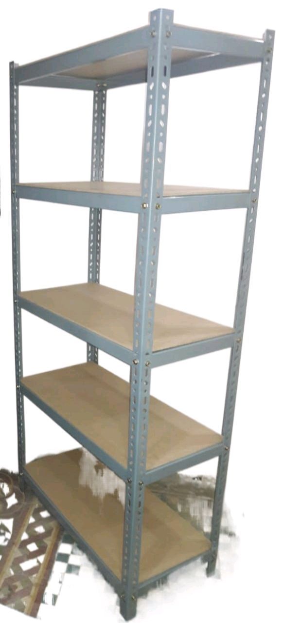 Fully Adjustable Heavy Duty Stainless Steel Rack with ply-wood shelves ...