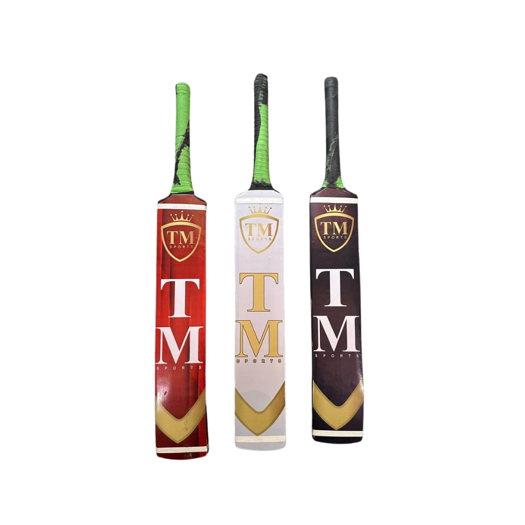 TM TAPE BALL BAT / HALF CANE HANDLE / RAWALKOT WOOD/ TOP QUALITY WOOD ...