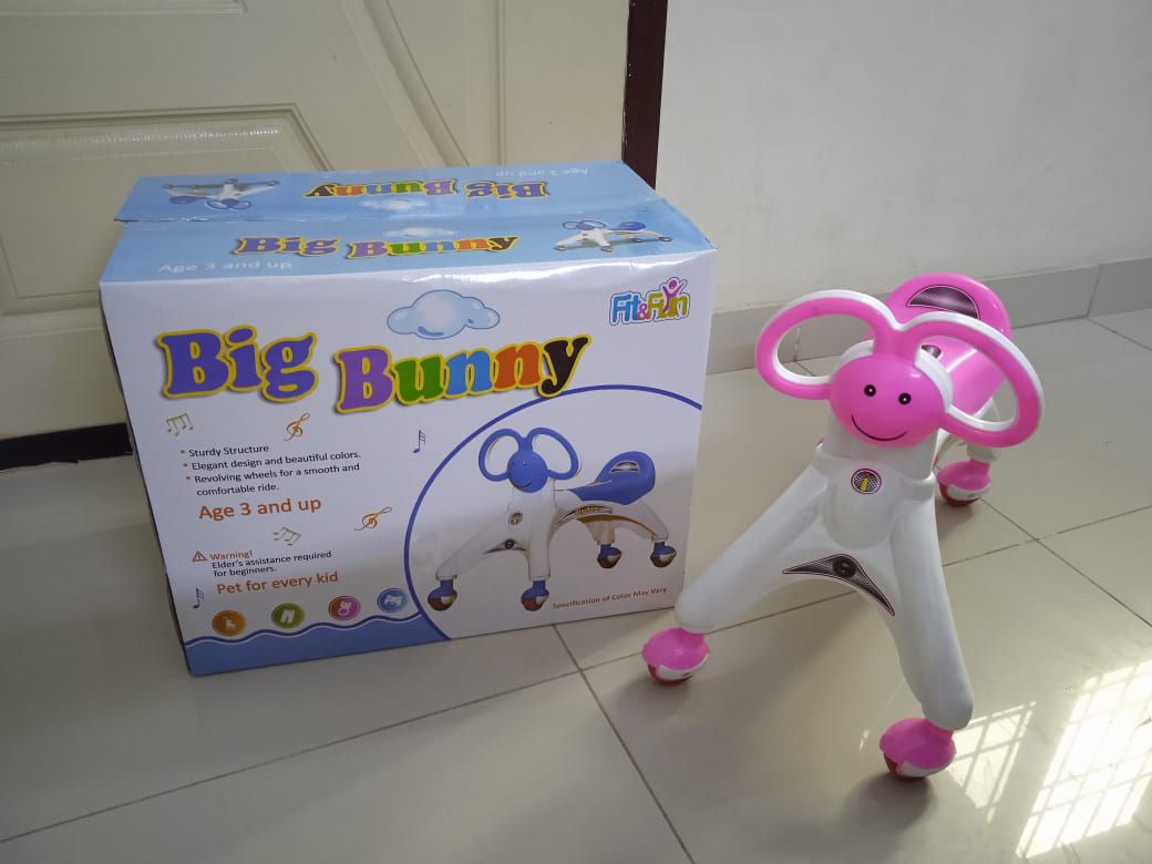 Big Bunny Riding & Rotating Horse new nice model | Daraz.pk