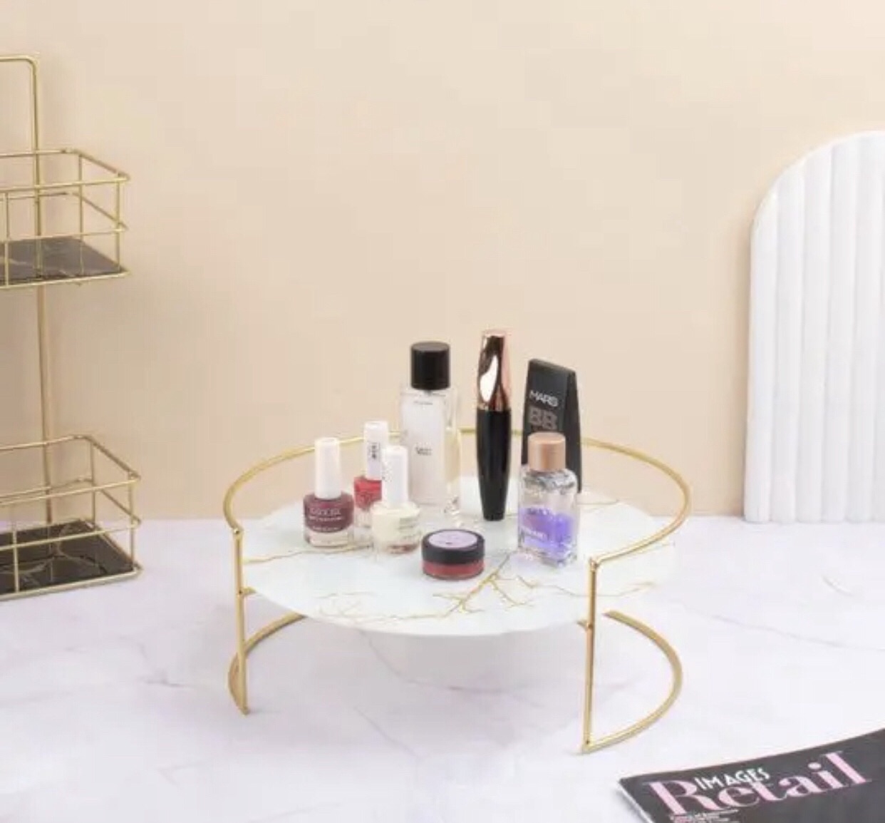 3 layer and 2 layer cosmatics organizer tray and table tray for serving ...