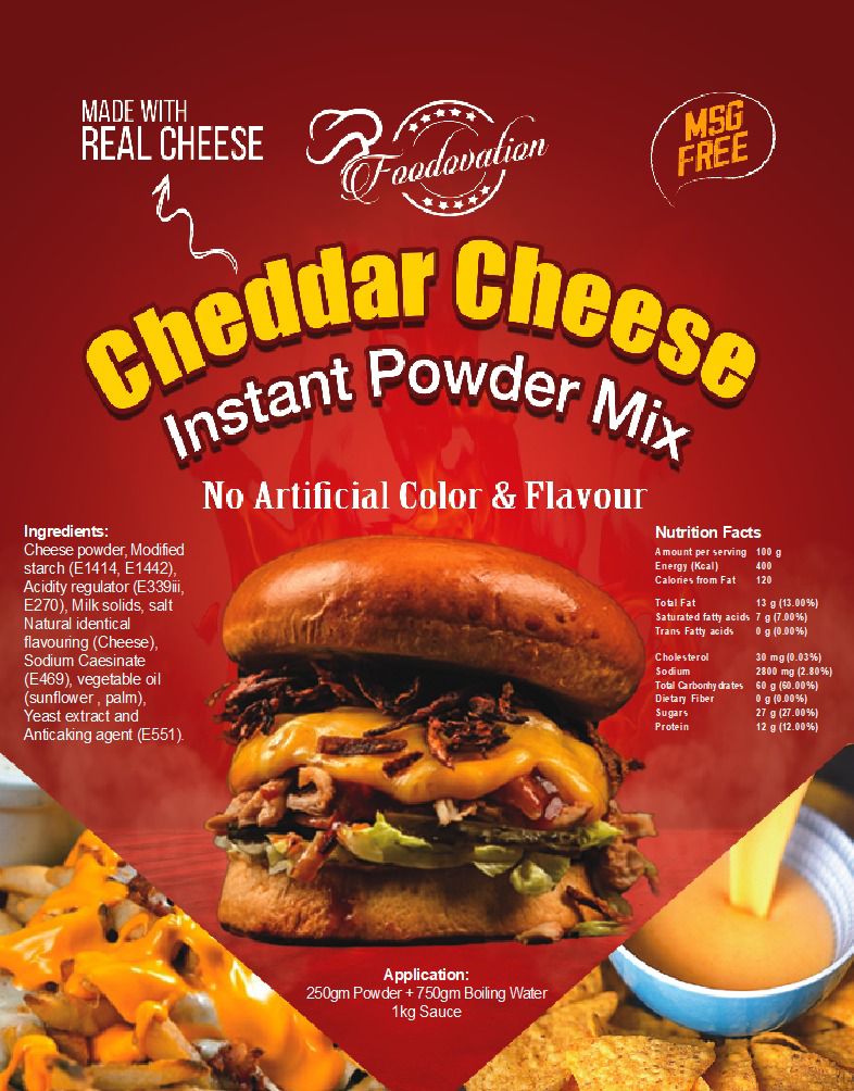 Cheddar Cheese Instant Sauce powder 100gm | Daraz.pk