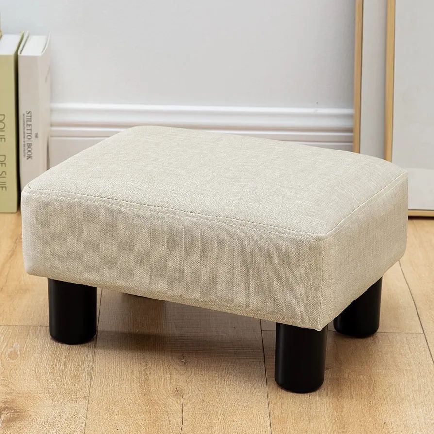 Small Rectangle Foot Stool, Velvet Fabric Footrest Ottoman Stool | Daraz.pk