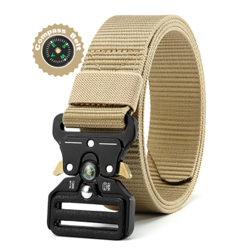 Men's Belt Outdoor Multi Function Compass Belt High Quality Canvas For ...