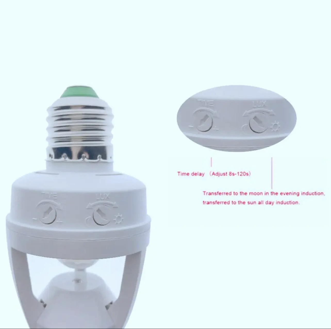 Motion Sensor LED Bulb Holder , Auto On/Off Light Control Sensor | Daraz.pk