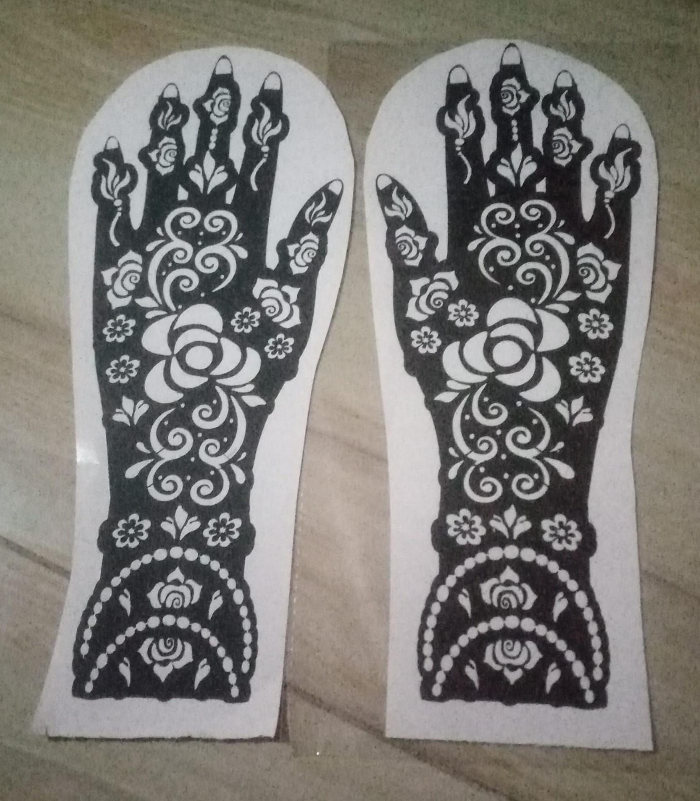 Large Size Mehndi Sticker (Pair) | Daraz.pk