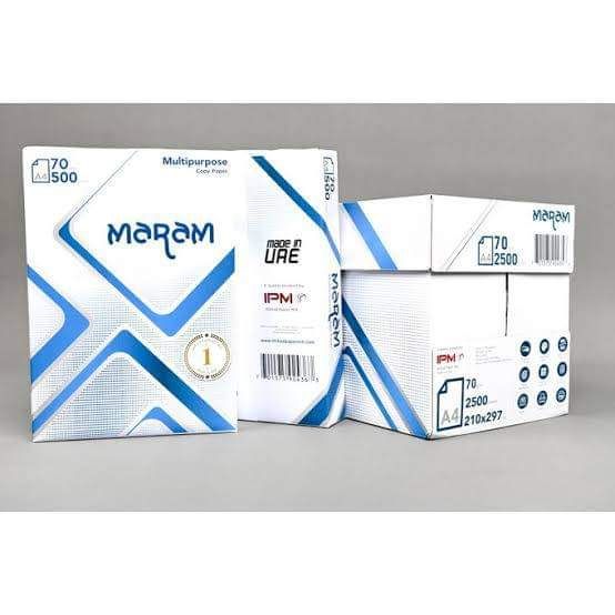 A4 Size 70gsm Maram Printing Paper (1Rim 500 Pages ) Super Quality Use ...