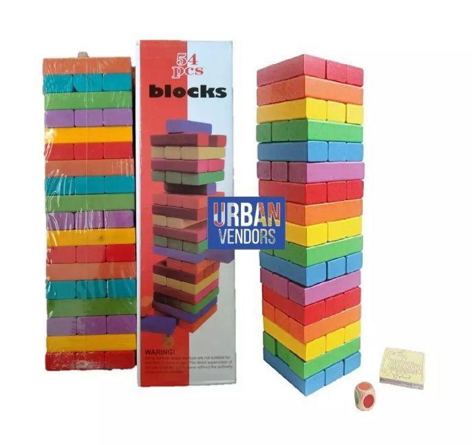 Colored Jenga Blocks