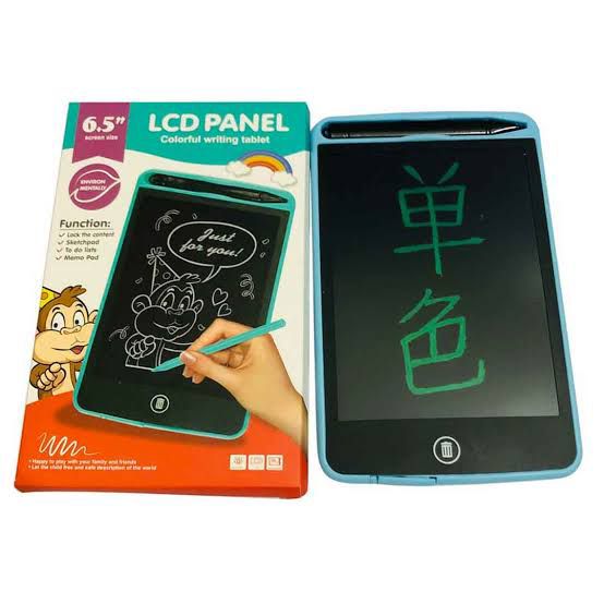 Digital Lcd Drawing Tablet 6.5 inches with different random colors ...