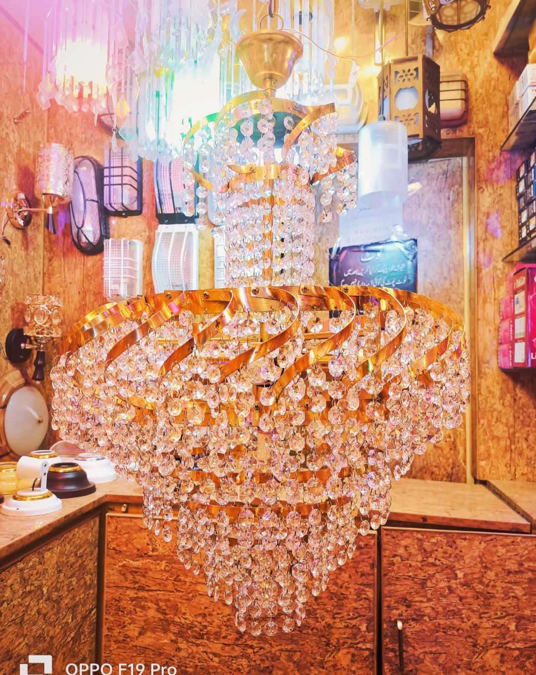 6 light fanoos heavy crystal chandelier best quality ceiling light ...