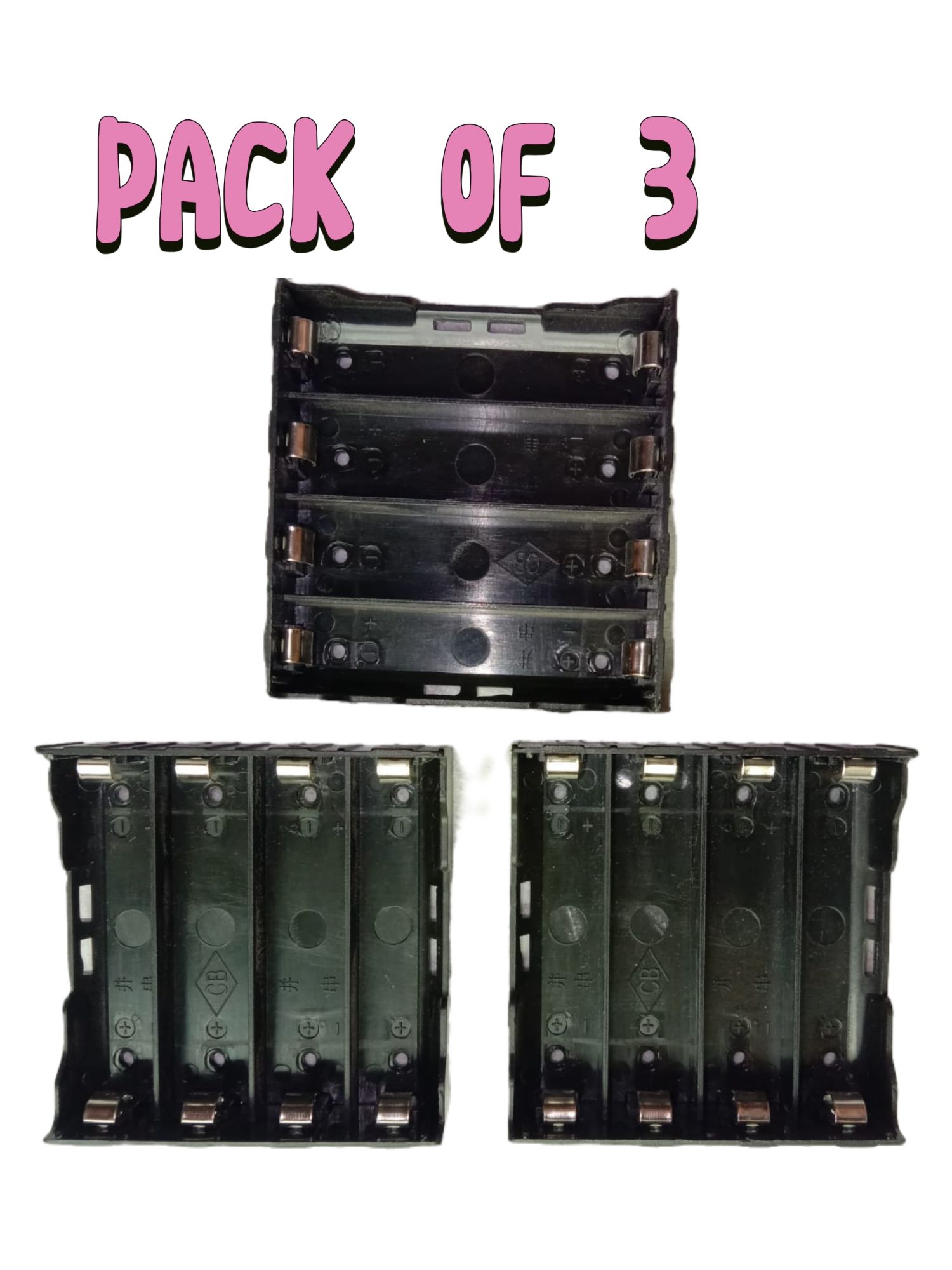 18650 cell holder,18650 battery holder,4 slot , Lithium ion cell holder ...