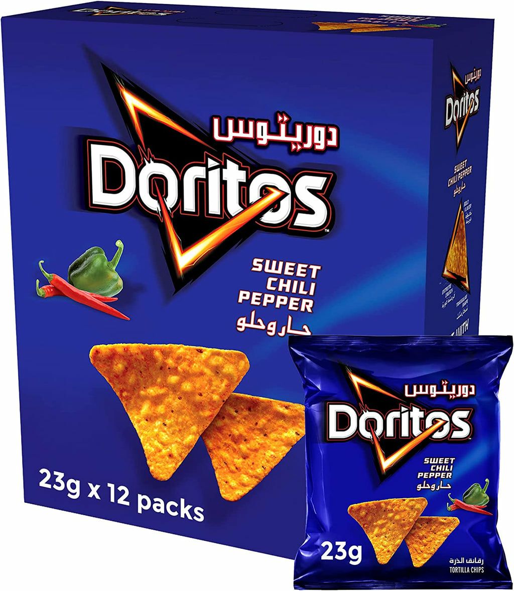 Doritos Tortilla Chips, Nacho Cheese x 23gm x 12 Packets | Daraz.pk