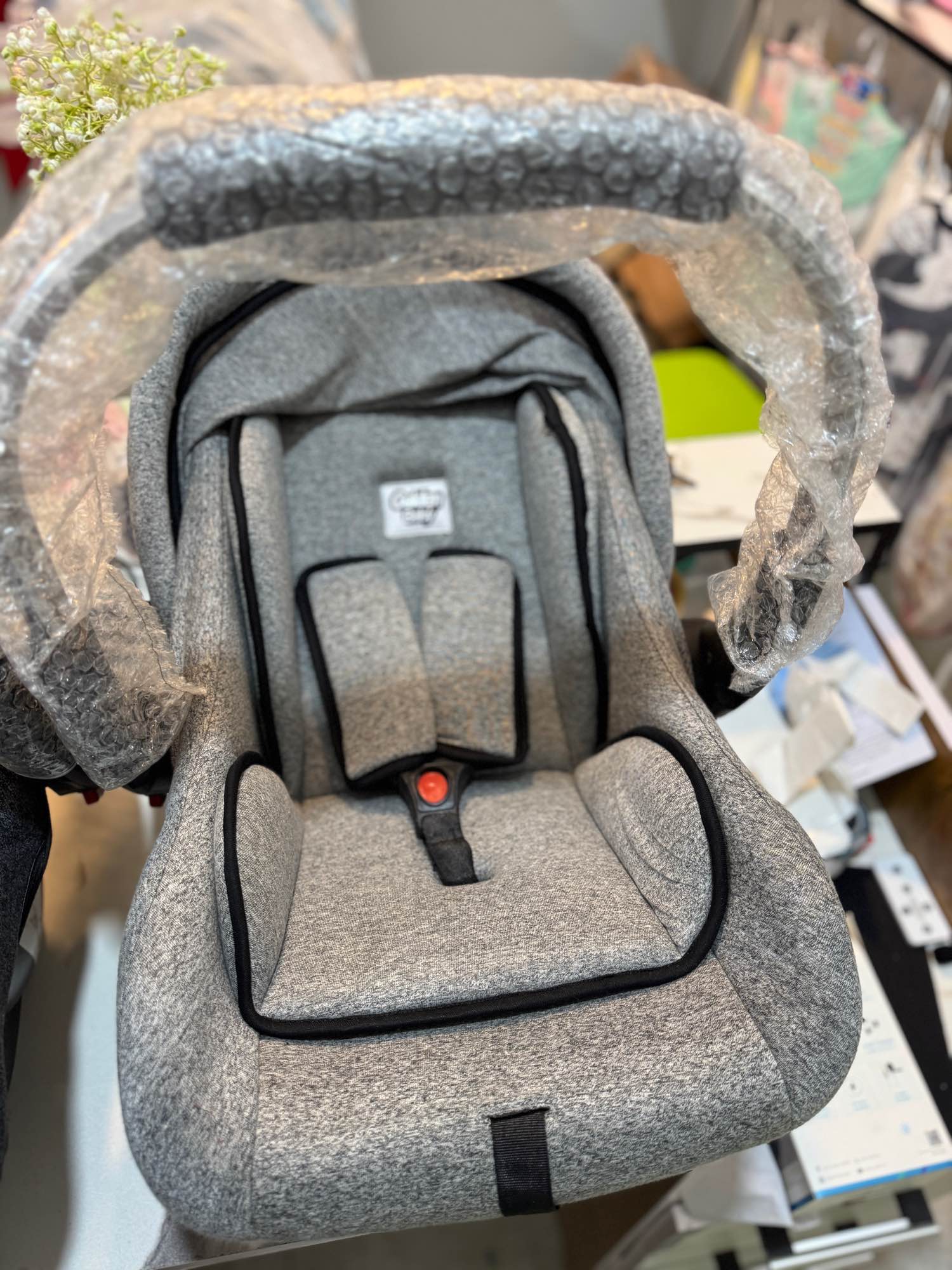 Baby Carry Cot New imported with Steel Handel and Sun Canopy | Daraz.pk