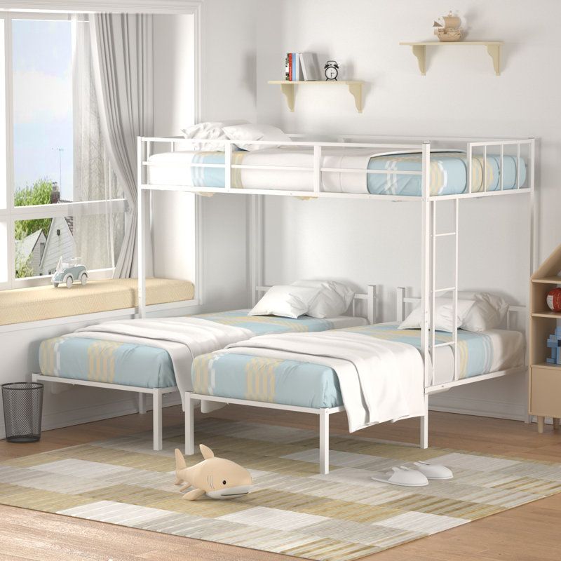 Bunk Bed Over Two Single Beds / Double Dacker Bed on 2 Twin Size | Daraz.pk