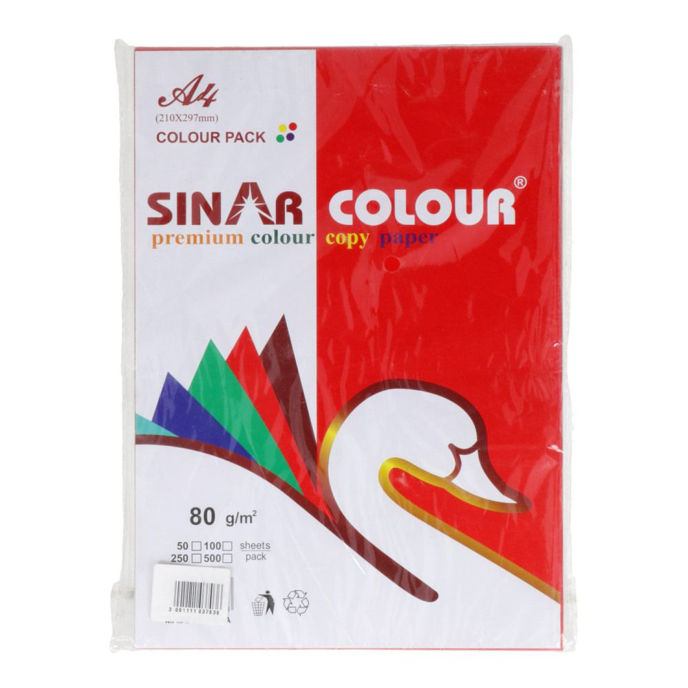 Sinarline Spectra A4 Colour Paper 80 GSM (Rainbow) - 100 PCs Pack ...