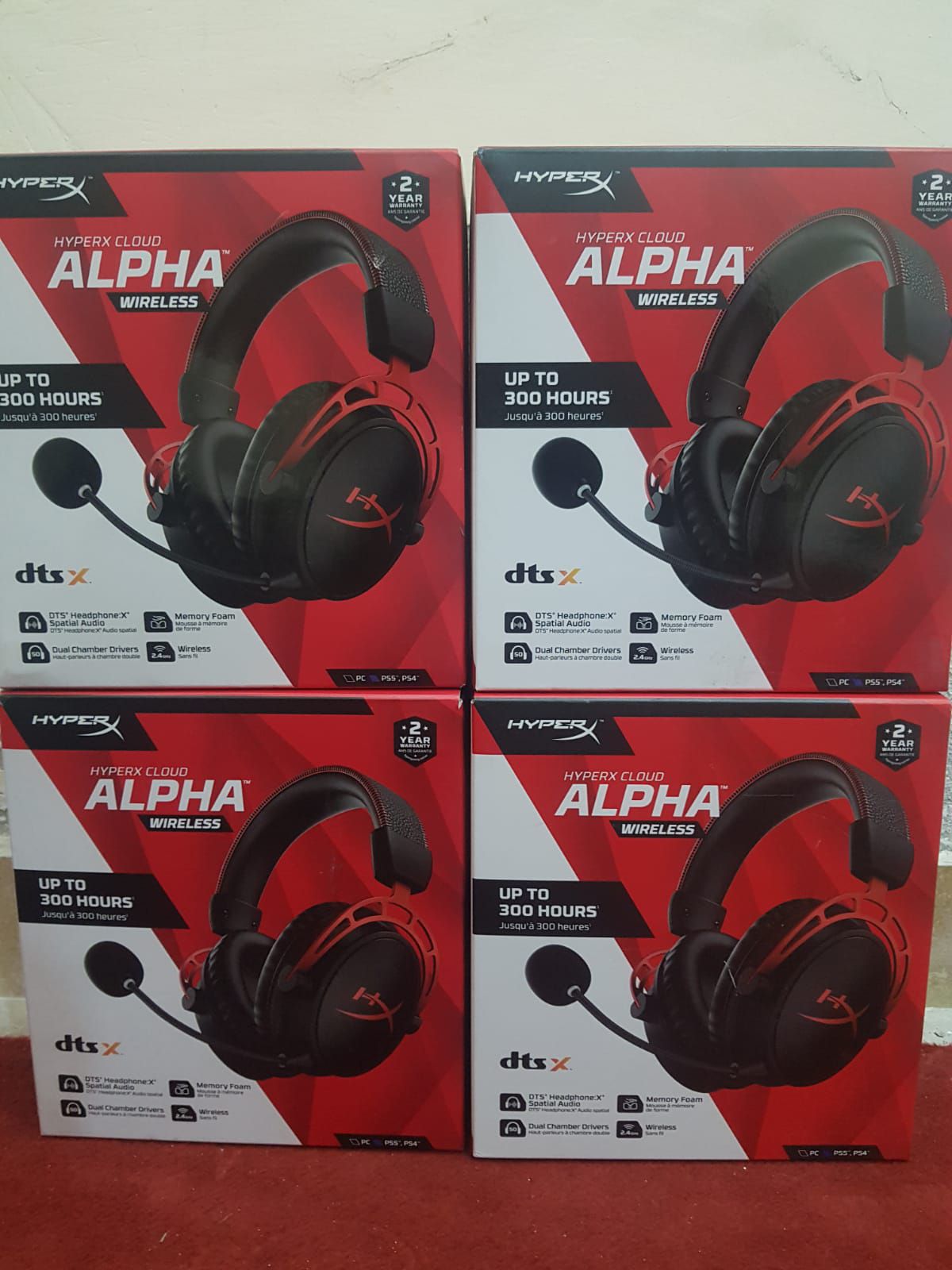 HyperX Cloud Alpha Wireless - Gaming Headset for PC, 300-hour battery life, DTS Headphone:X ...