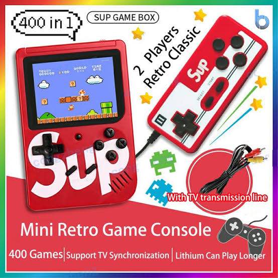 Sup Game Box 400 in 1 with 2nd player controller/Joystick game boy ...