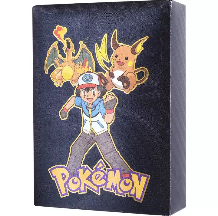 55pcs Gold Foil Anime Cartoon Pokemon English Version Tcg Cards For ...