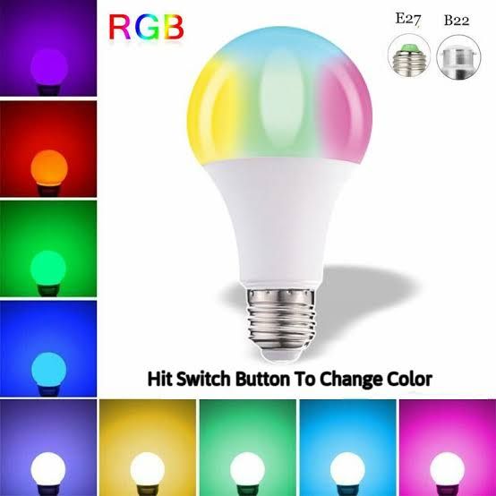 RGB Bulb Multi Colour Changing without Remot Automatic Magic Lamp ...