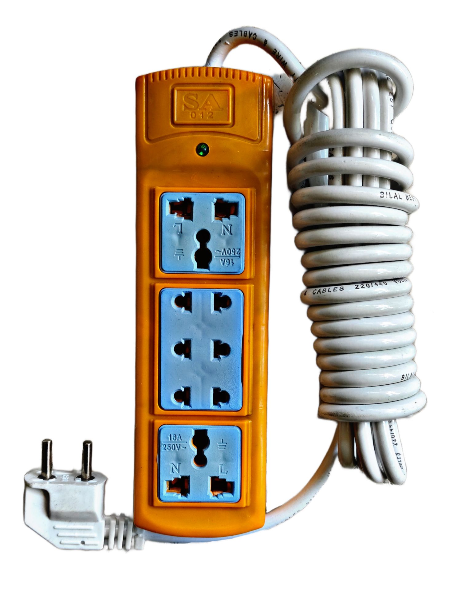 Millat Power Extension Lead With 5 Socktes (3 Simple + 2 Universal ...