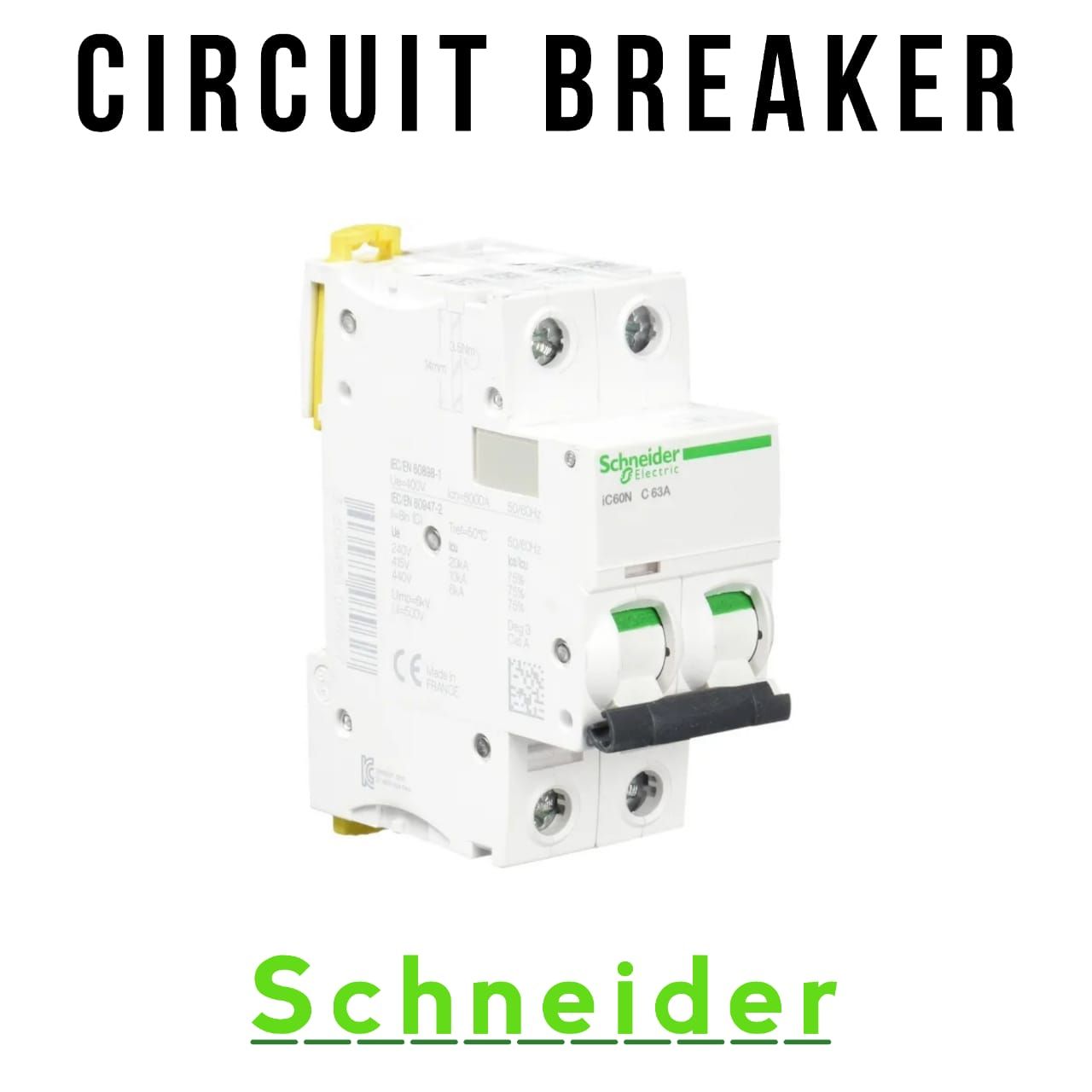 Double pole Safity Circuit AC Breaker 6A 10A 16A 20A 32A 63A. | Daraz.pk