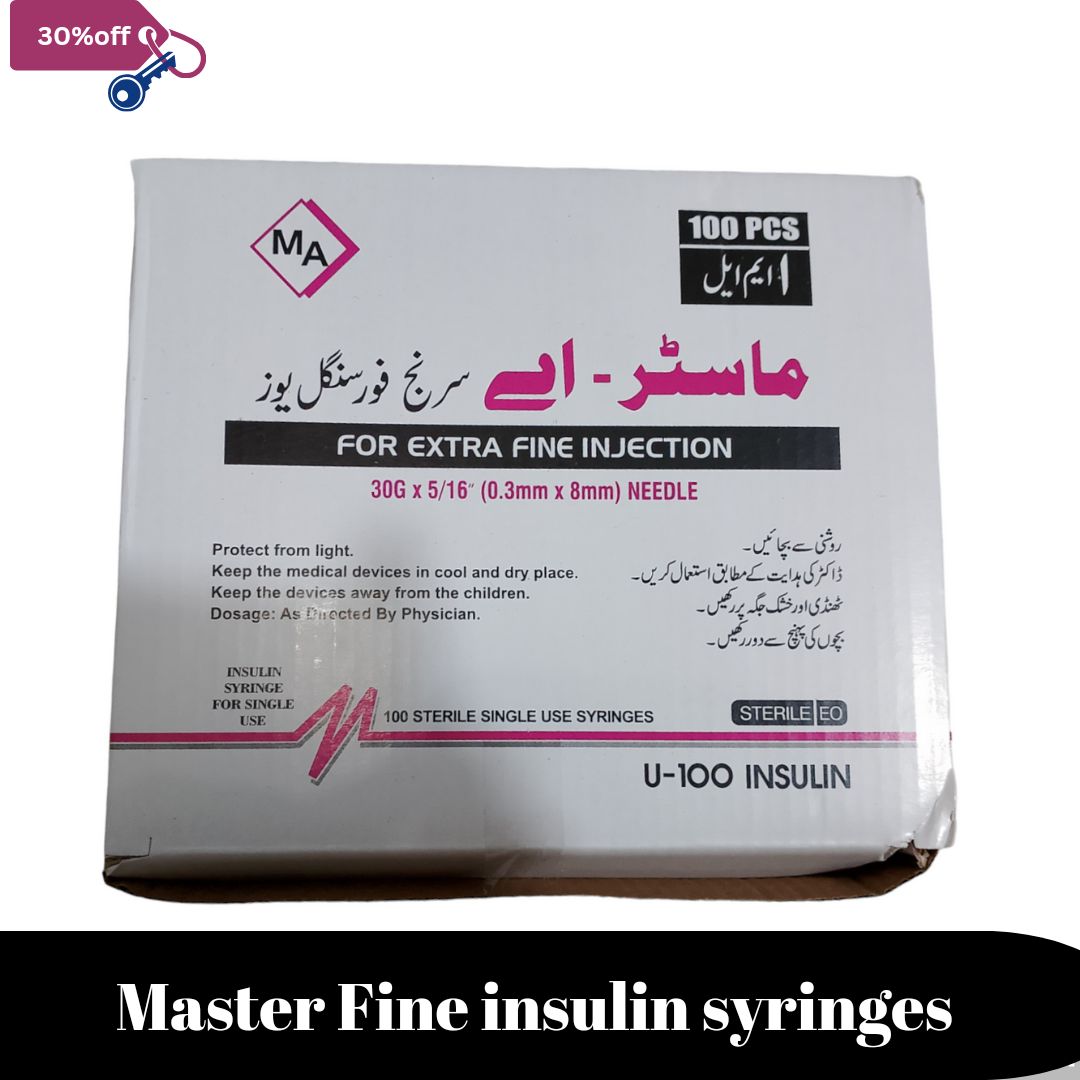 Master 1cc Insulin syringes 100 PCs Box | Daraz.pk