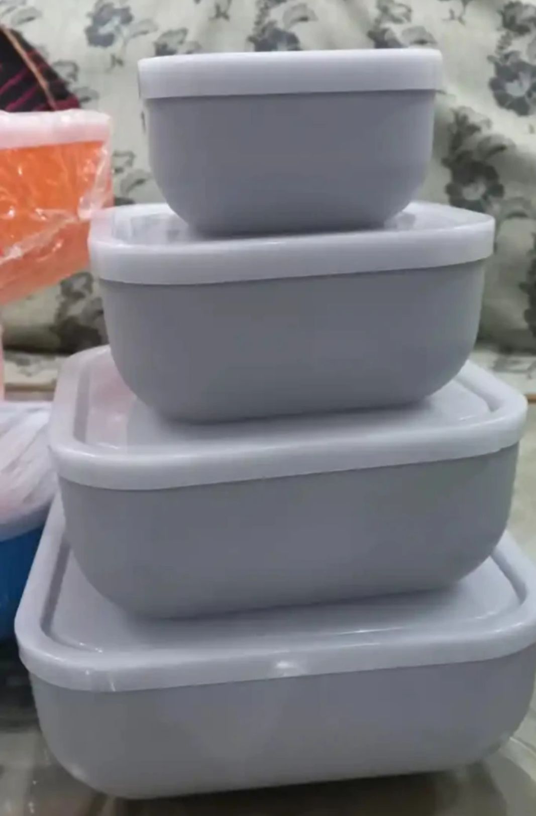 4xBoxes Splash Square Boxes Set with Invisible Lid(Unbreakable) | Daraz.pk