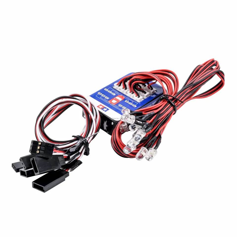 Simulation Flash Light 12 LED Lighting Kit Steering Brake for 1/10 ...