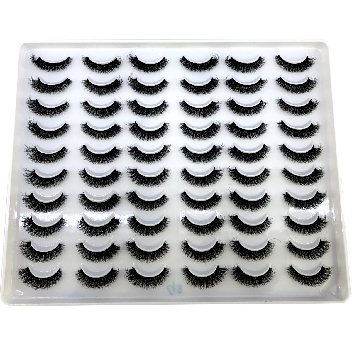 New 30Pairs Handmade 3D Mink Lashes Short Fake Eyelashes Cross Messy ...