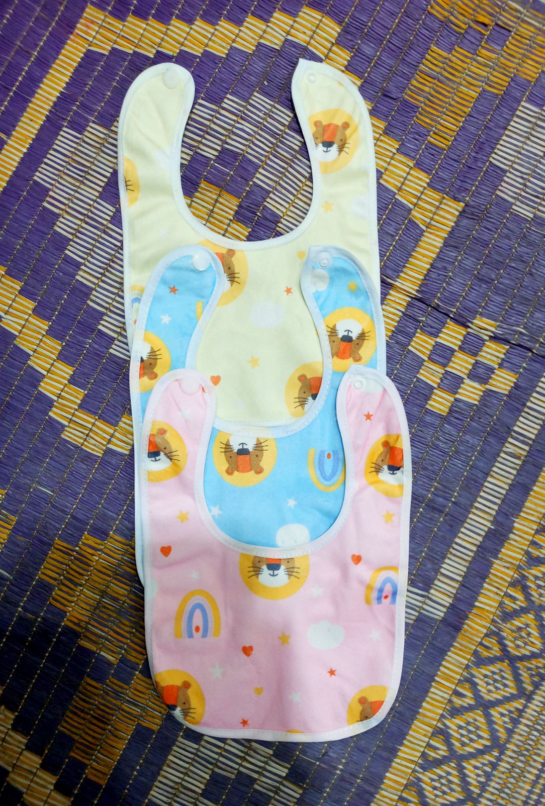 Baby Fancy Bibs PACK OF 3 - Baby Waterproof Bibs with Plastic Sheet ...