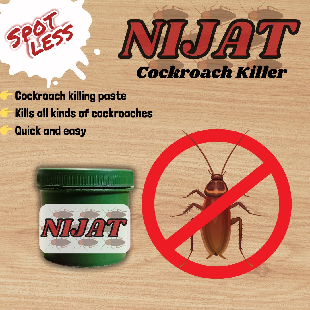 Nijaat - Cockroach Killer - Cockroach Killing paste - Spotless - 25gm ...