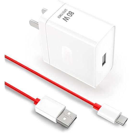 Oneplus 100% Orignel Charger 80W Super Vooc Adapter + Type c cable ...