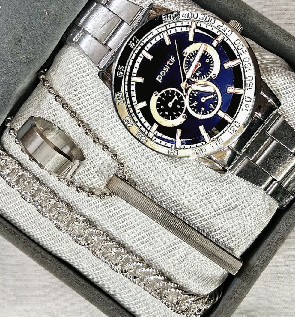 Pack Of 4 New Fashion Sun Moon Star Diamond Men's Fashion Luxury Watch ...